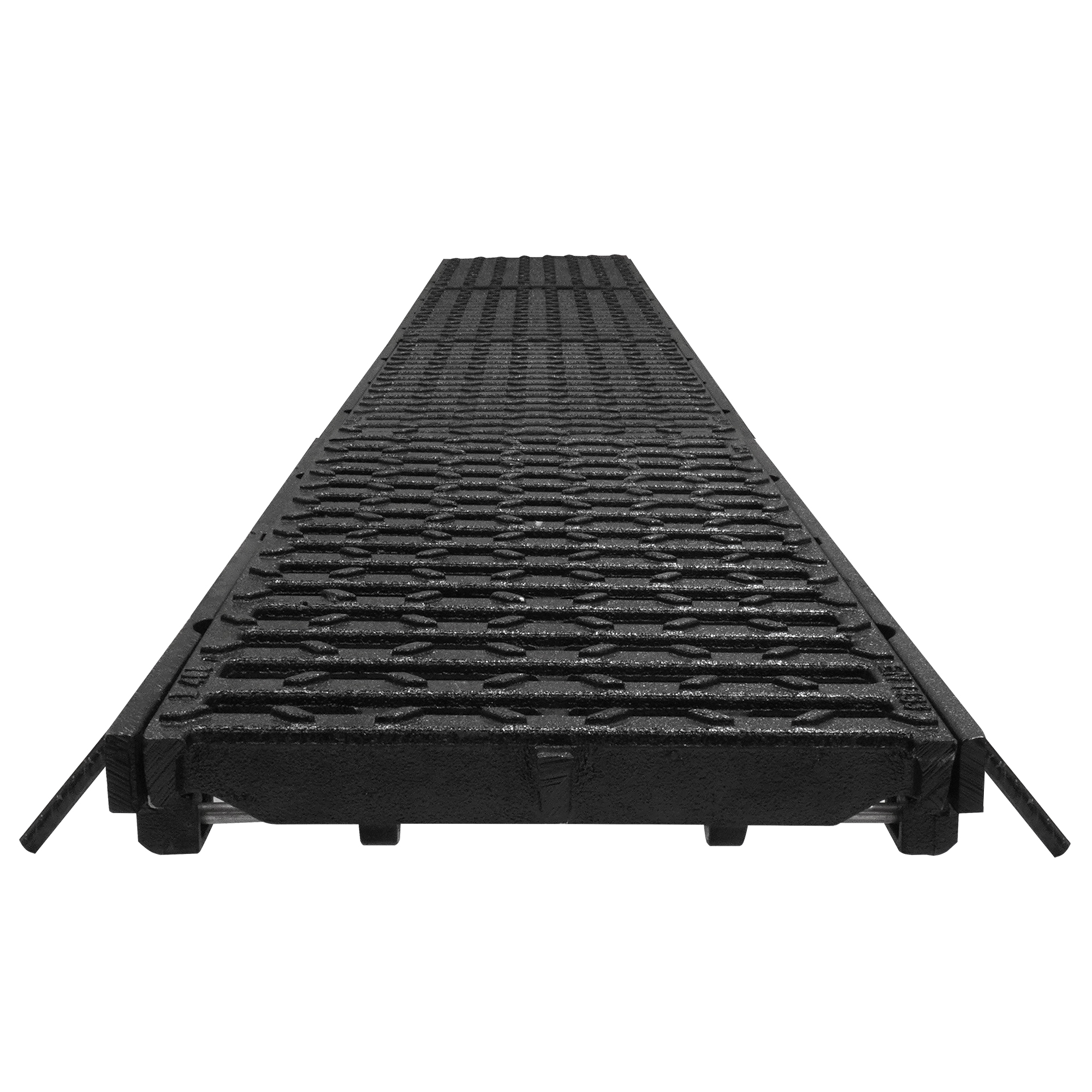 200mm CLear Opening CI Frame 2m C/W Ductile Iron Slotted Class E Grate ...