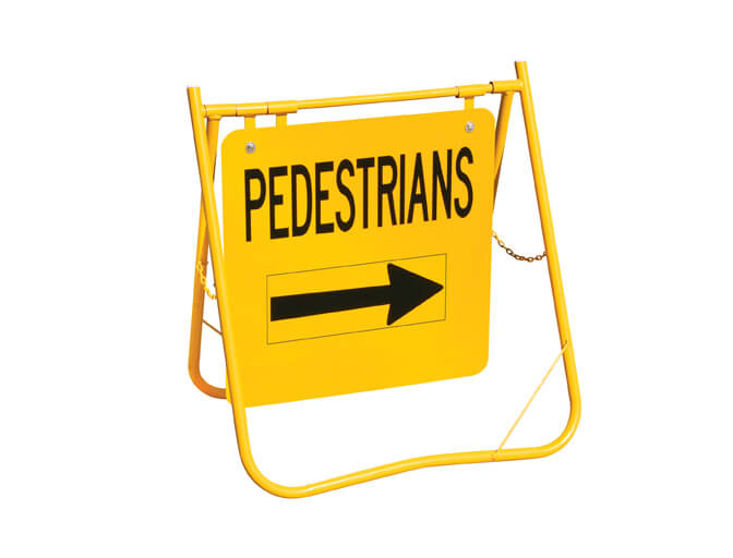 Swing Stand Sign - Pedestrians 600 x 600mm | Jaybro