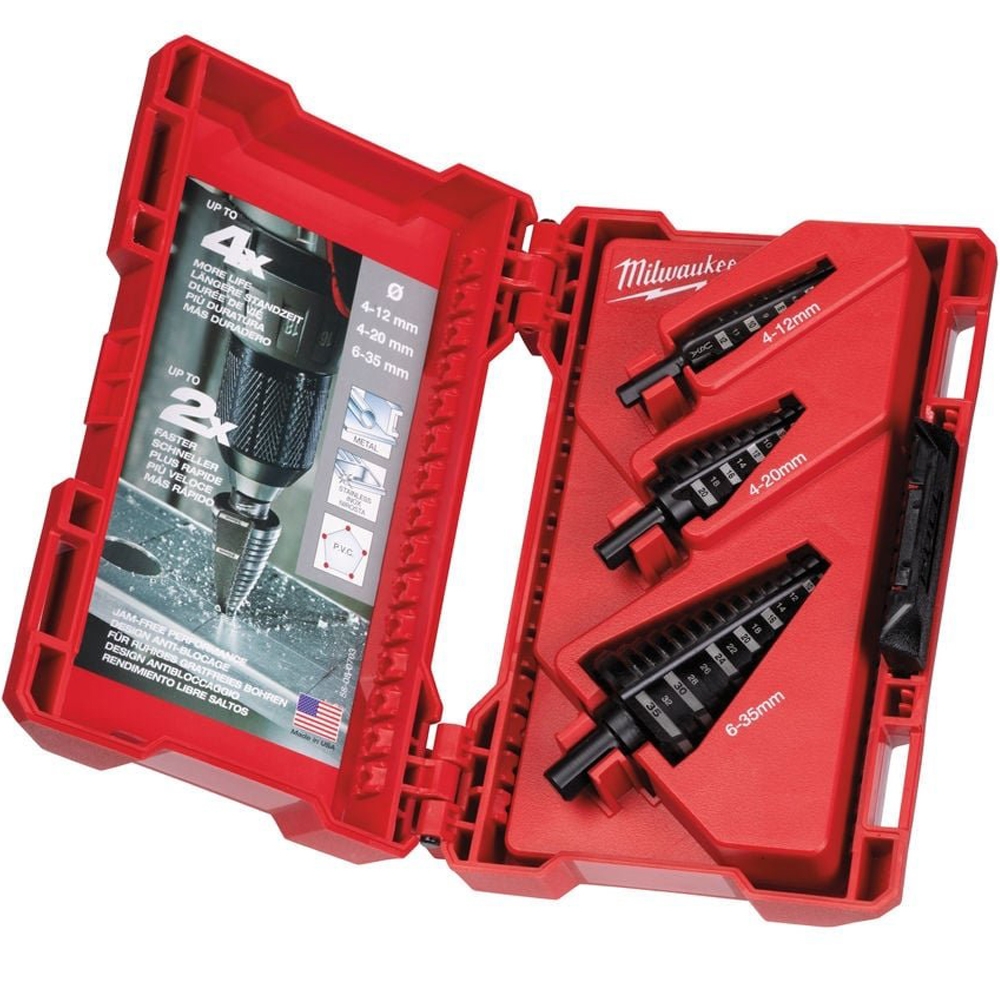 3 Pc Metric Step Drill Bit Set. | Jaybro
