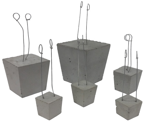 Cast Concrete Spacers Square with wire 35mm| Jaybro