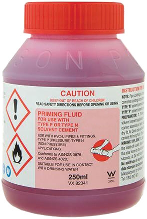 Plumbers PVC Primer Red 500ml | Jaybro
