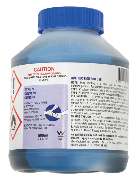 PVC Solvent Cement Blue 500ml | Jaybro