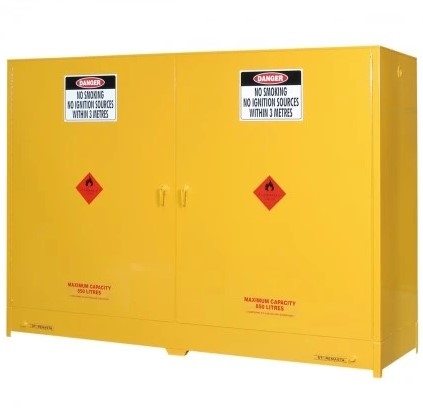 Large Capacity Flammable Liquids Storage Cabinet, 850L. | Jaybro