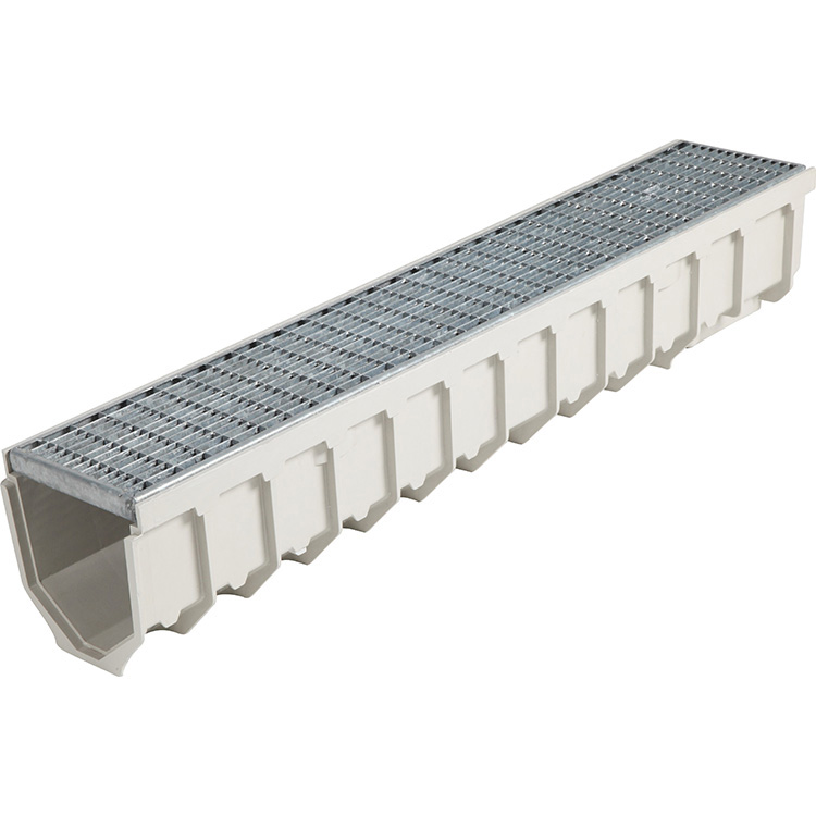MEA FLUID 100 GRP channel 127mm depth C/W galvanised heelguard grate ...