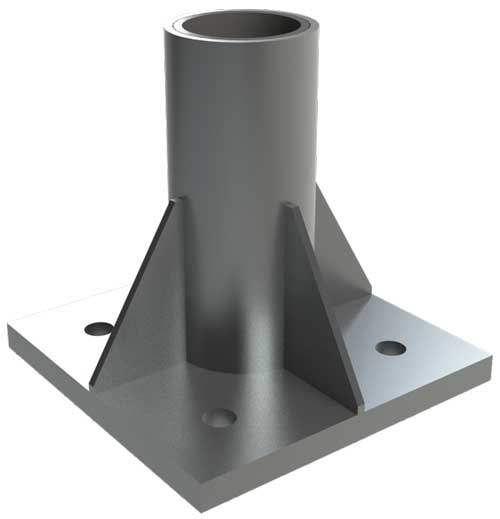 Pro-Series Davit Floor Mount Heavy Duty Stainless Steel | Jaybro
