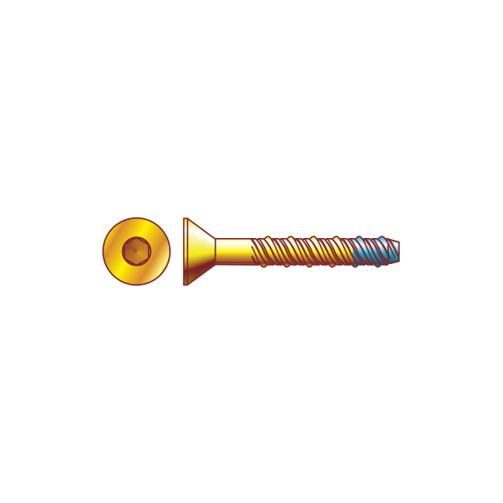 Countersunk Blue Tip Screw Bolt 8mm x 75mm | Jaybro