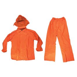Rain set Fluoro Jacket & Pants, Orange, S. | Jaybro