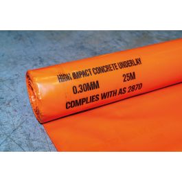 Orange Plastic 300m, 25m x 4m Roll | Jaybro