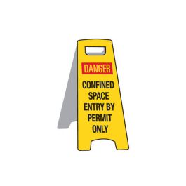 Deluxe Floor Stand Sign - Confined Space | Jaybro