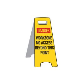 Deluxe Floor Stand Sign - Danger Workzone | Jaybro