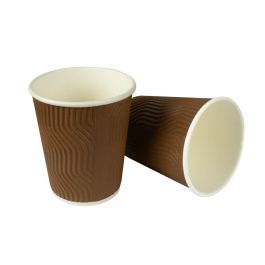 Ripple Double Wall Cup 8oz/237ml - Carton of 500