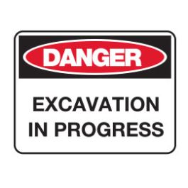 Poly Sign - Excavation In Progress 600 X 450 Mm | Jaybro