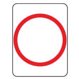 Regulatory Sign - R4-1B Blank Speed Limit 600 X 800Mm | Jaybro