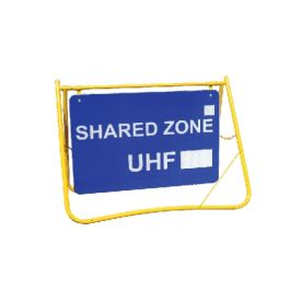 Swing Stand Sign - Shared Zone UHF 900 x 600mm | Jaybro