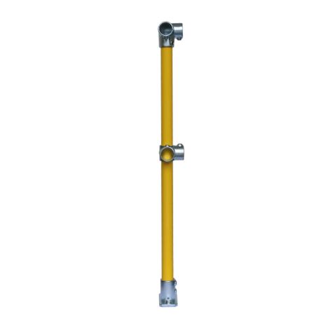 Standard Double Rail 4020-D48 Corner Post - Yellow