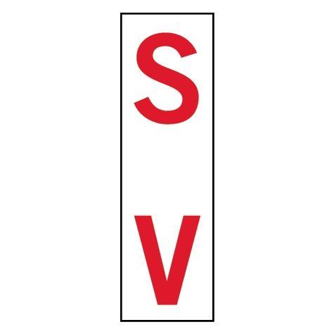 Pole Marker Plate SV 250 X 75mm Reflective Metal (5pk)| Jaybro