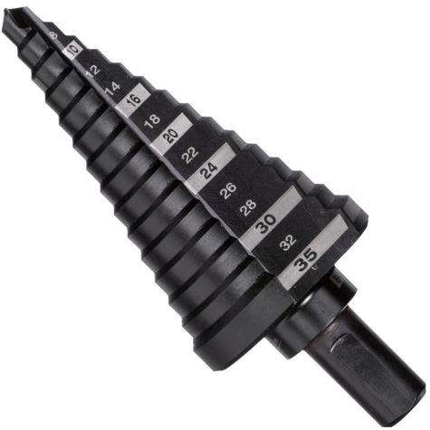 Step Drill Bit 6mm - 35mm. | Jaybro