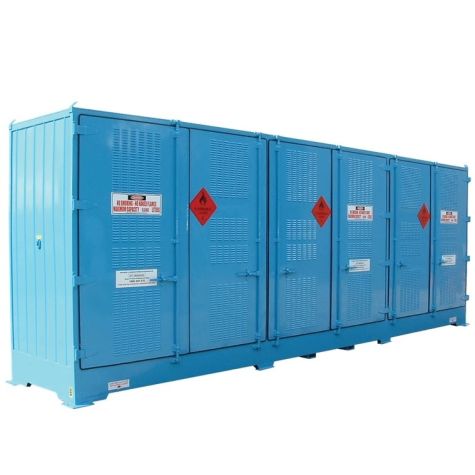Single Depth Flammable Liquids Store, Fits 12 IBC | Jaybro