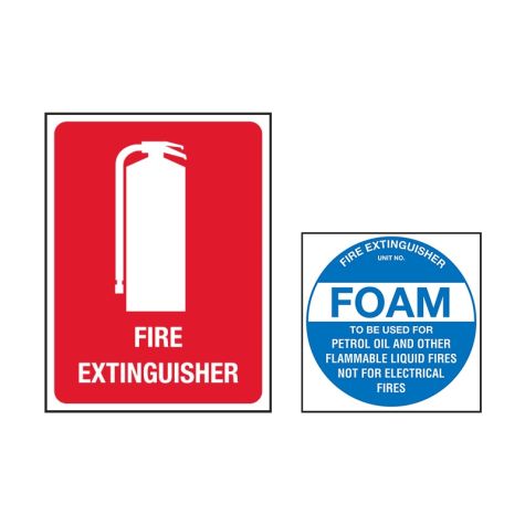 Fire Extinguisher Sign Kit Foam | Jaybro