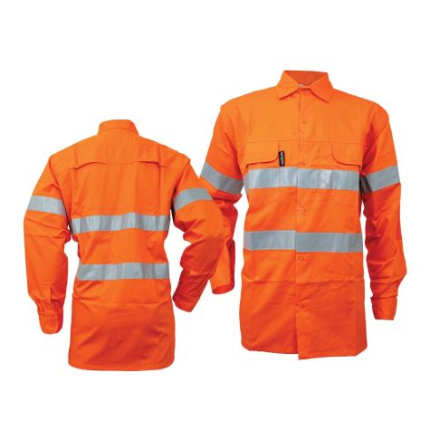 Lightweight Orange Reflective Taped Shirt Hoop Pattern| Jaybro