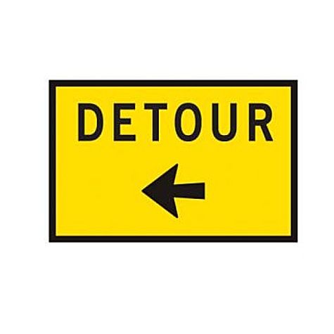 Detour Left (TC1524) QLD Multi Message Sign | Jaybro