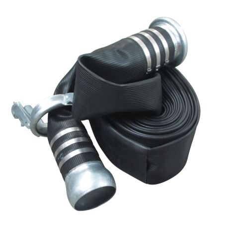150Mm X 20M Black Layflat Hose Kit W/Bauers | Jaybro
