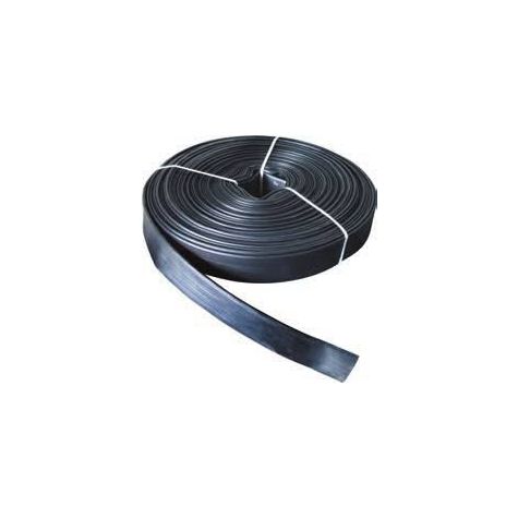 Black rubber layflat hose, 150 mm ID / 6" ID. | Jaybro