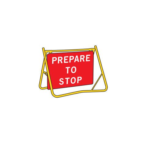 Prepare To Stop | Reduce Speed Double Sided Swing Sign | Jaybro