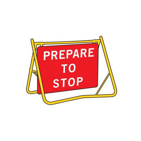 Prepare To Stop Road Side Swing Sign | Jaybro