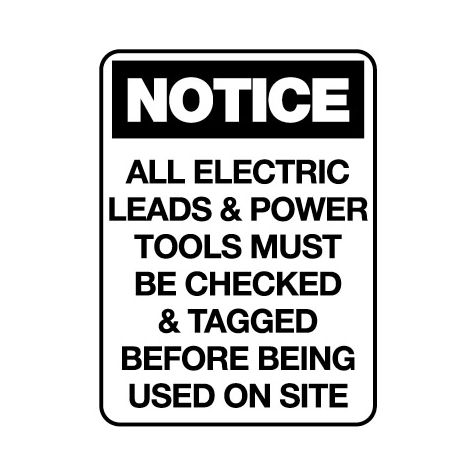 Poly Sign - Notice All Electric Leads | Jaybro