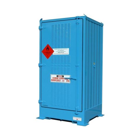 2 Pallet Single Depth Flammable Liquids Store, Vertical | Jaybro