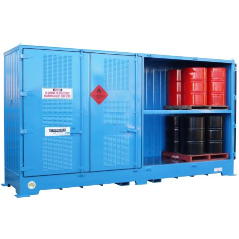 8 Pallet Single Depth Flammable Liquids Store. | Jaybro