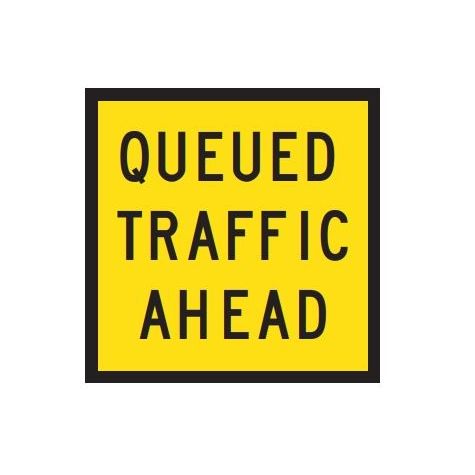 Queued Traffic Ahead 600 x 600mm Aluminium | Jaybro