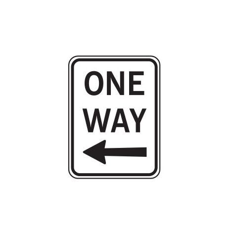 Regulatory Sign - R2-2Al One Way Left Arrow 450 X 600Mm | Jaybro