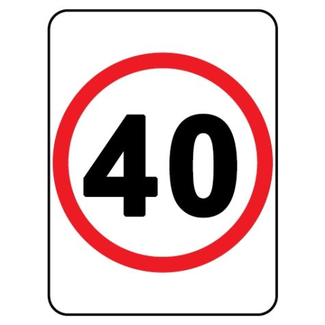 40Km/h Class 1 Aluminium 450 x 600mm | Jaybro
