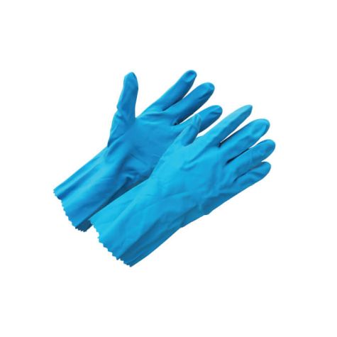 Rubber Gloves - Blue Silver Lined| Jaybro