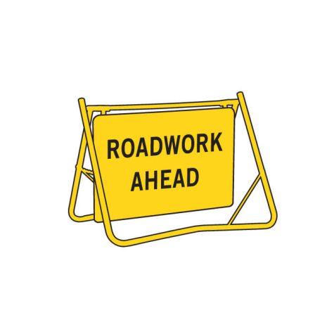 Roadwork Ahead Swing Stand Sign | Jaybro