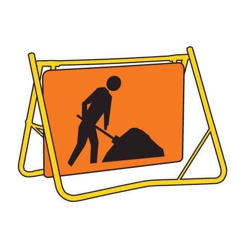 Worker (T1-5DGB) Swing Stand Sign and Frame | Jaybro