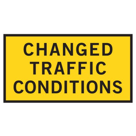 Changed Traffic Conditions - Road Signs | Jaybro