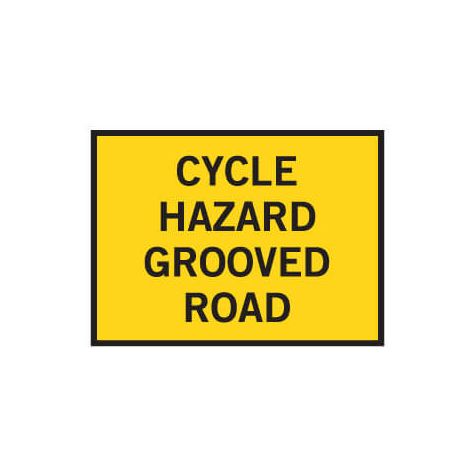 Boxed Edge Road Sign - CYCLE HAZARD 1200 x 900mm | Jaybro