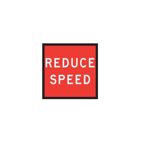Qld Multi-Message Sign - Reduce Speed Aluminium 600 X 600Mm | Jaybro
