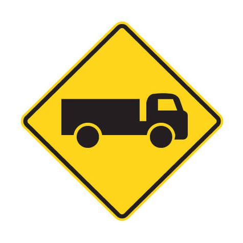 Warning Sign - Truck 600 x 600mm | Jaybro