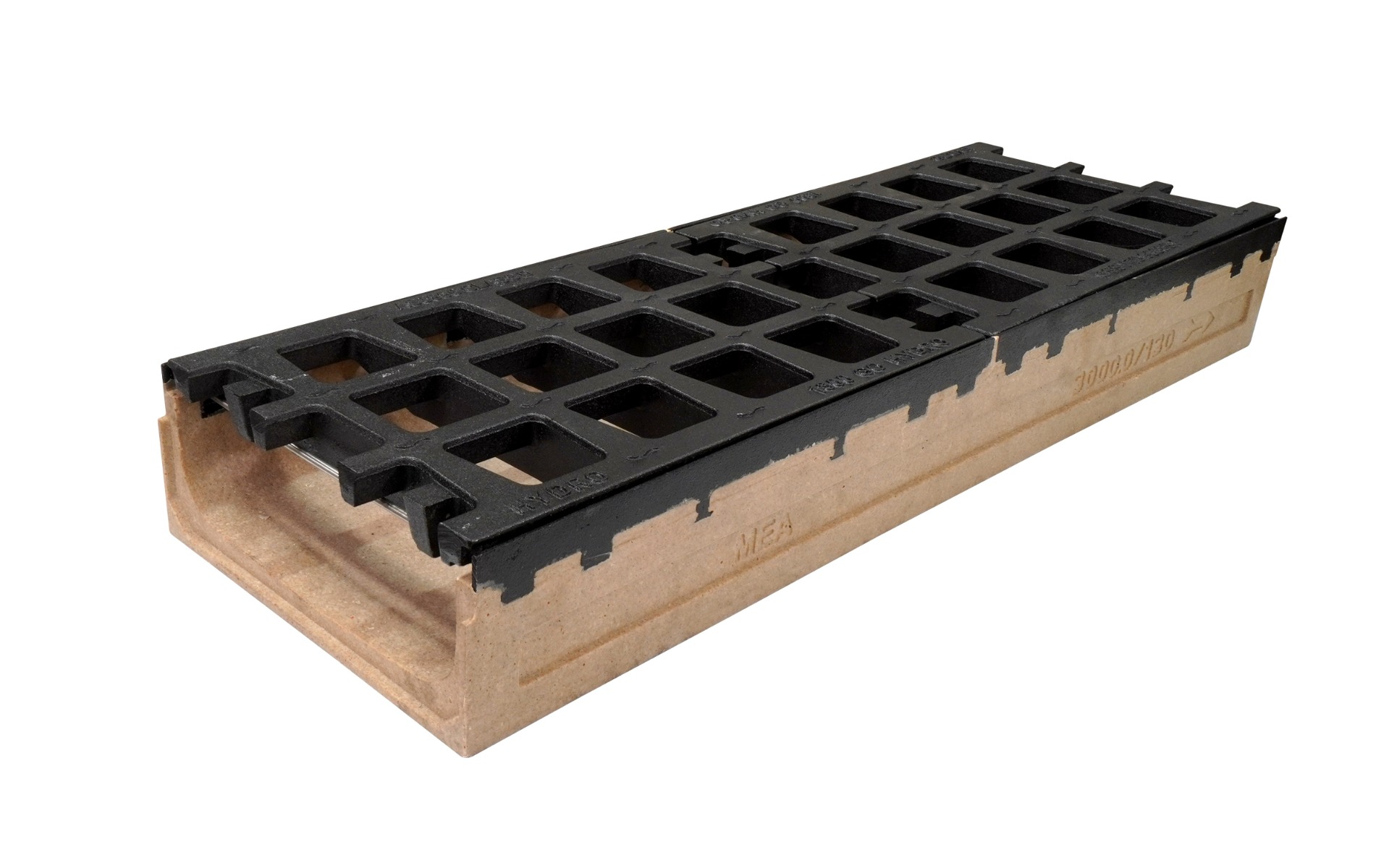 MEA Drain Supreme C2000 CI Edge Polymer Concrete Channel 280mm Total ...