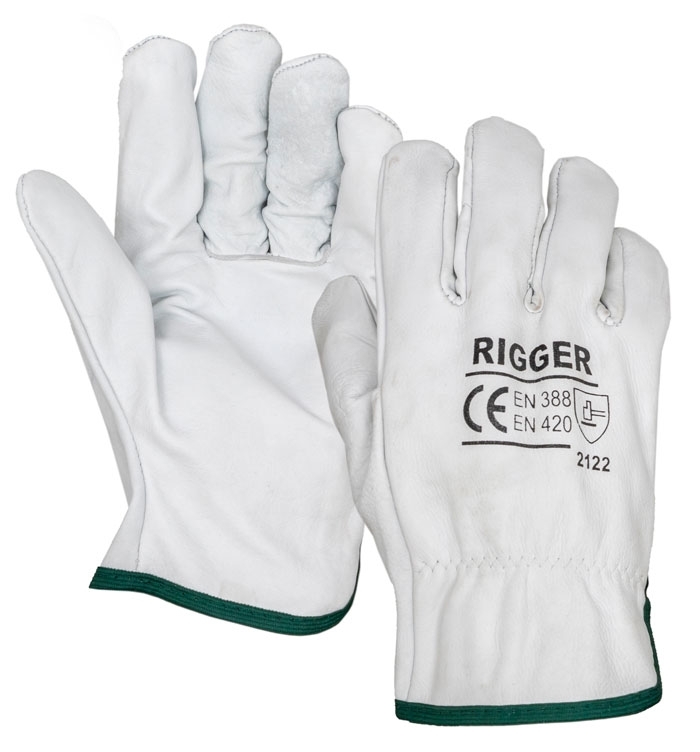 Deluxe Cowgrain Leather Riggers Glove - Large. | Jaybro