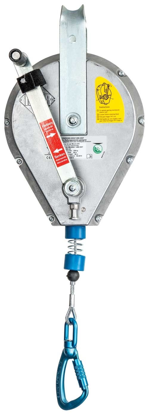 IKAR Rescue Recovery Winch with 42m Steel Rope. | Jaybro