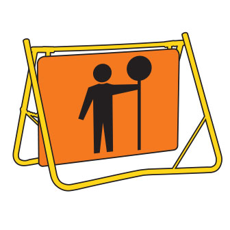 Traffic Controller Swing Stand Sign and Frame | Jaybro