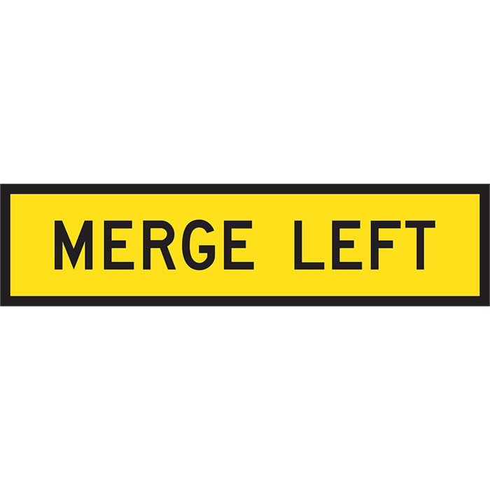 Merge Left Sign (Tc1844) Qld Aluminium Multi Message Sign | Jaybro