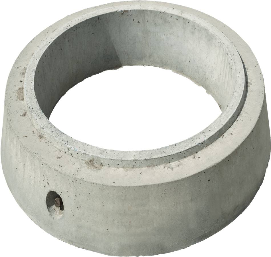 1050mm Precast Concrete Sewer Base C/W 100mm Penetrations