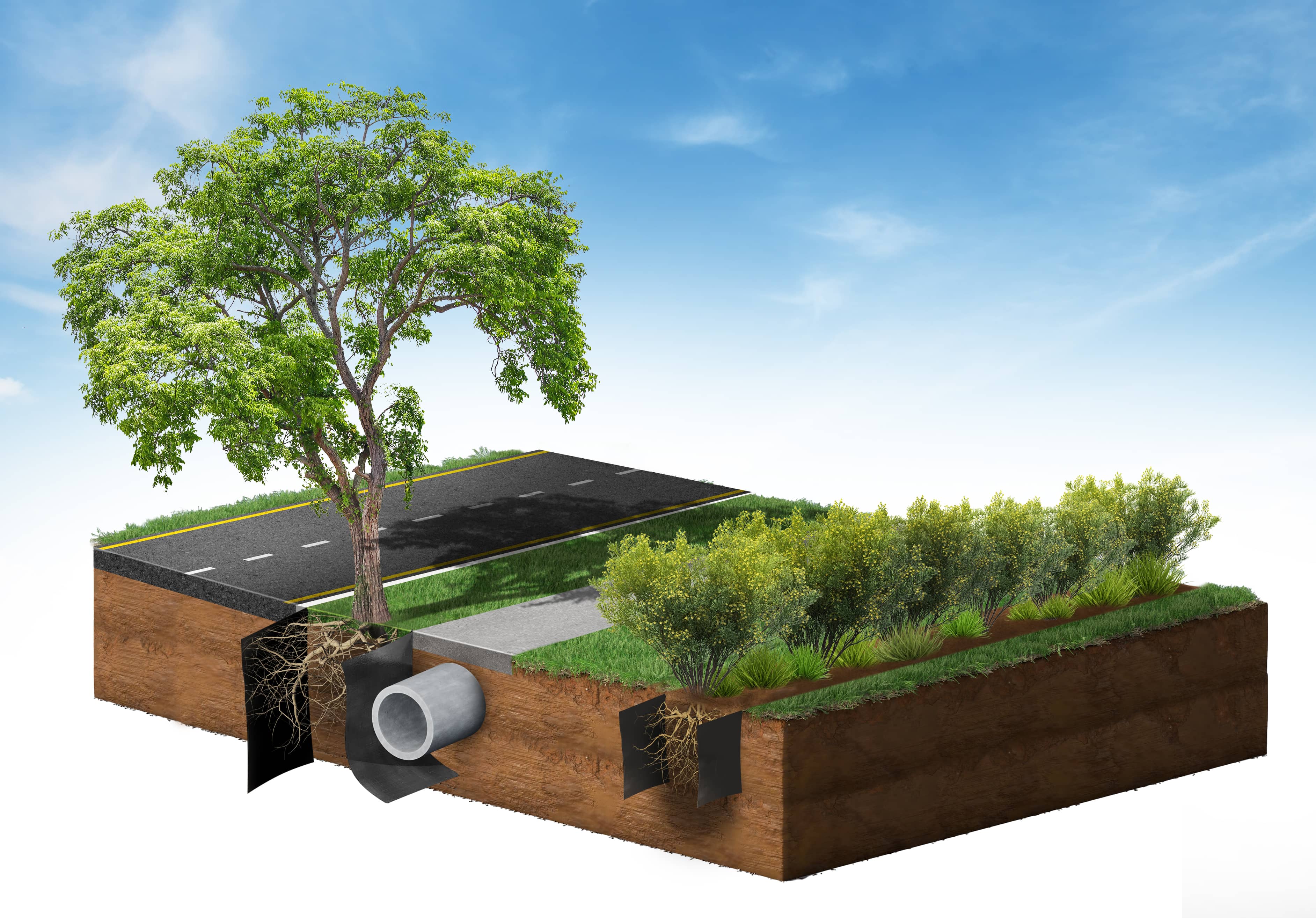 underground root barrier