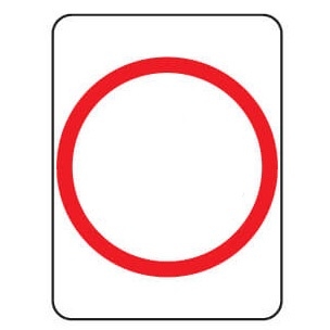 Regulatory Sign - R4-1B Blank Speed Limit 600 X 800Mm | Jaybro